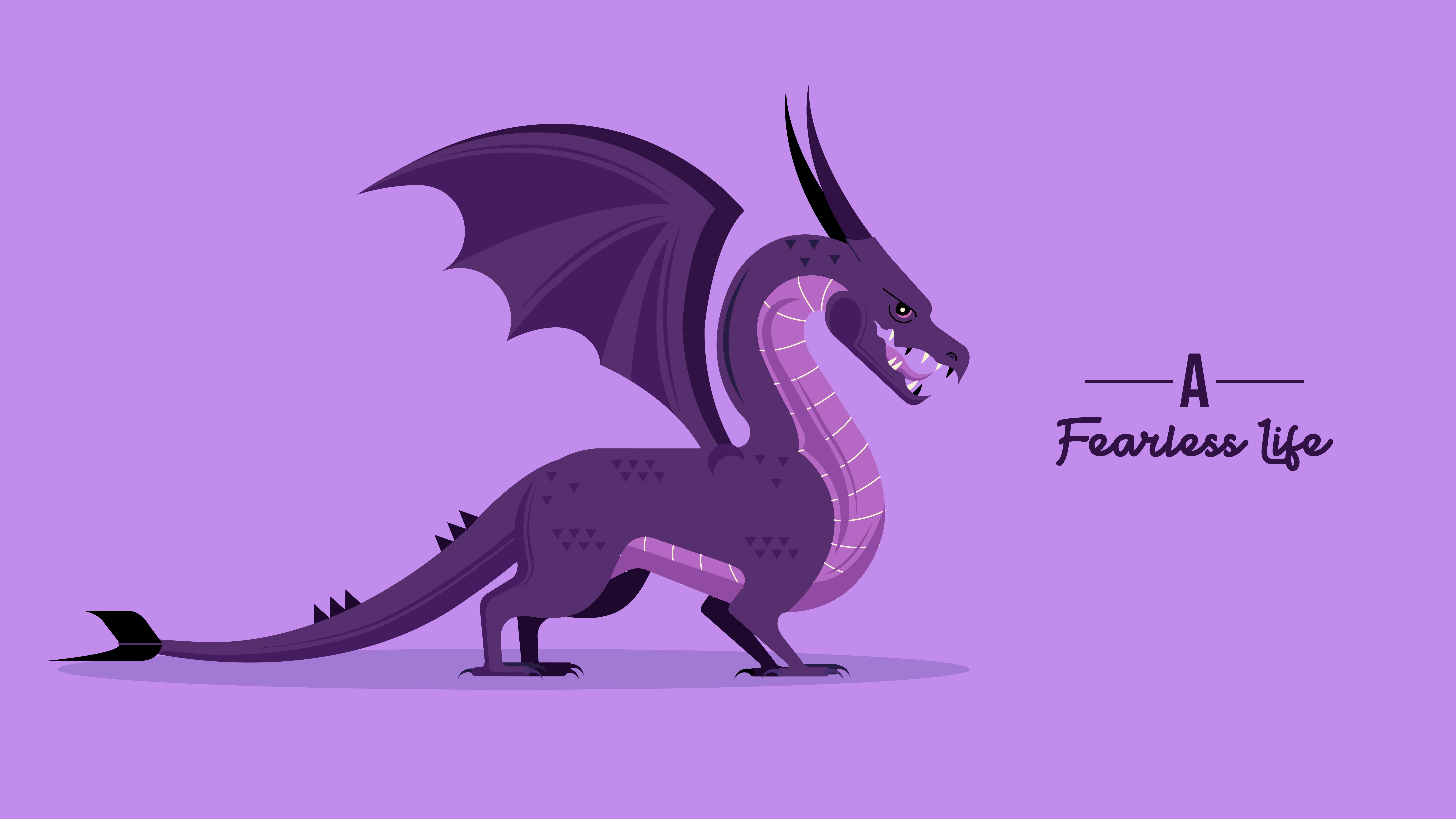 Purple Dragon Wallpaper