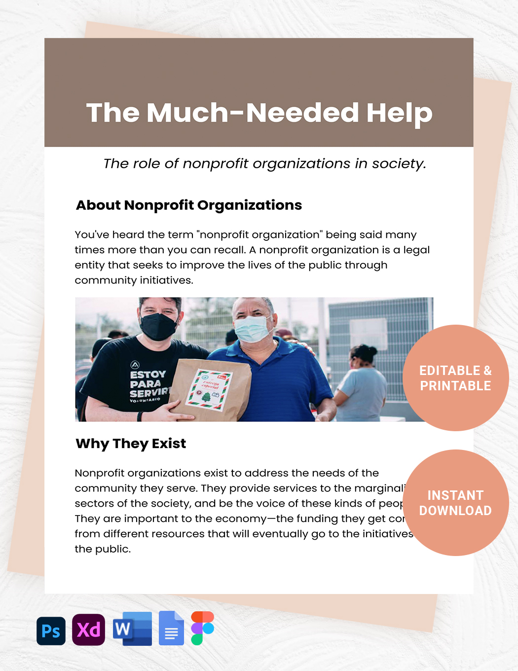 Nonprofit EBook Template Download In Word Google Docs Illustrator 