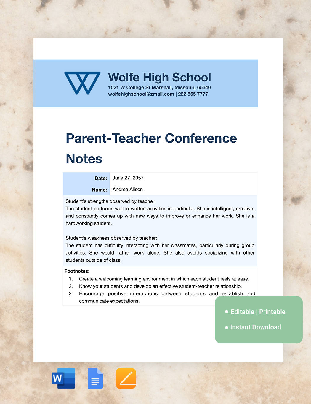 FREE Conference Word - Template Download | Template.net