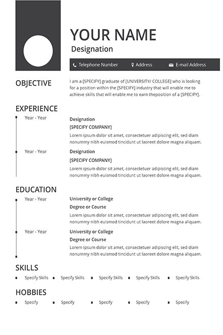 Free Designer Resume Template In Adobe Photoshop Microsoft Word 