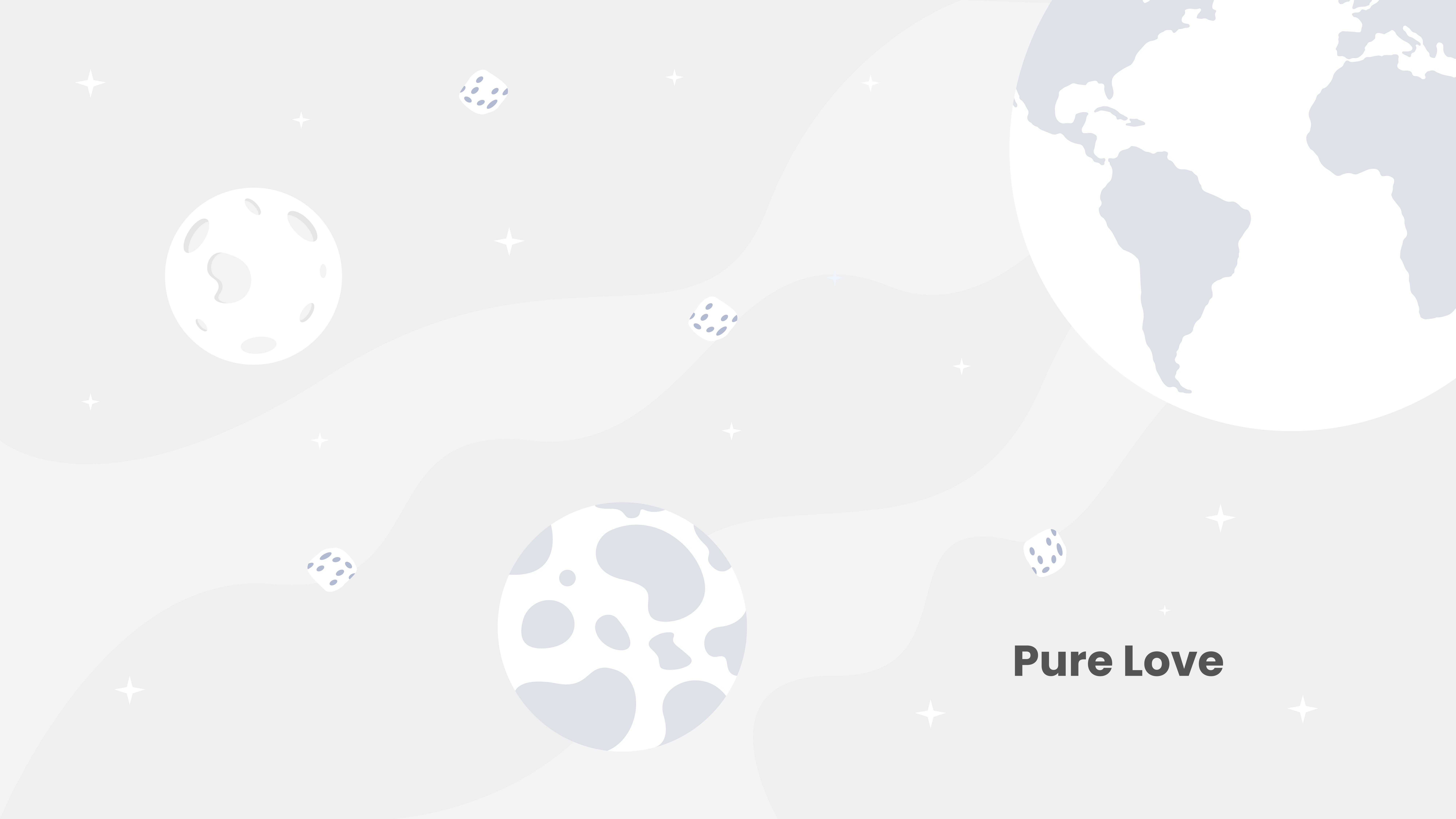 Black And White Space Wallpaper