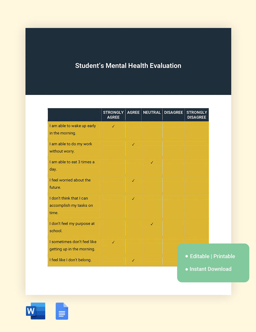 5 Point Likert Scale Template Download In Word Google Docs 