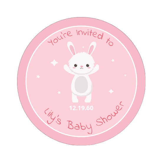 Baby Shower Sticker Templates Baby Shower Label Set Vector Download