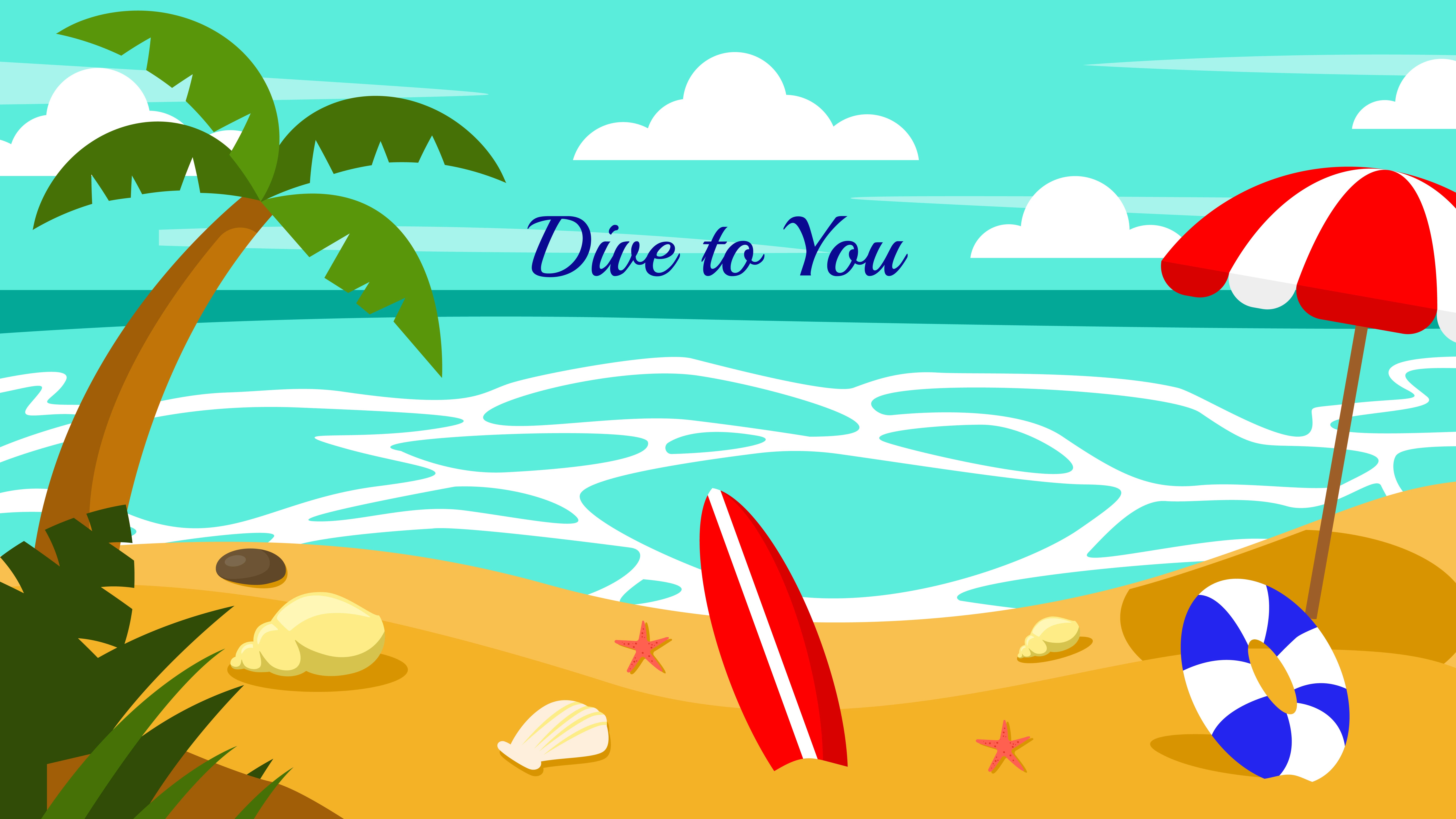 Water Beach Wallpaper Template - Edit Online & Download Example ...