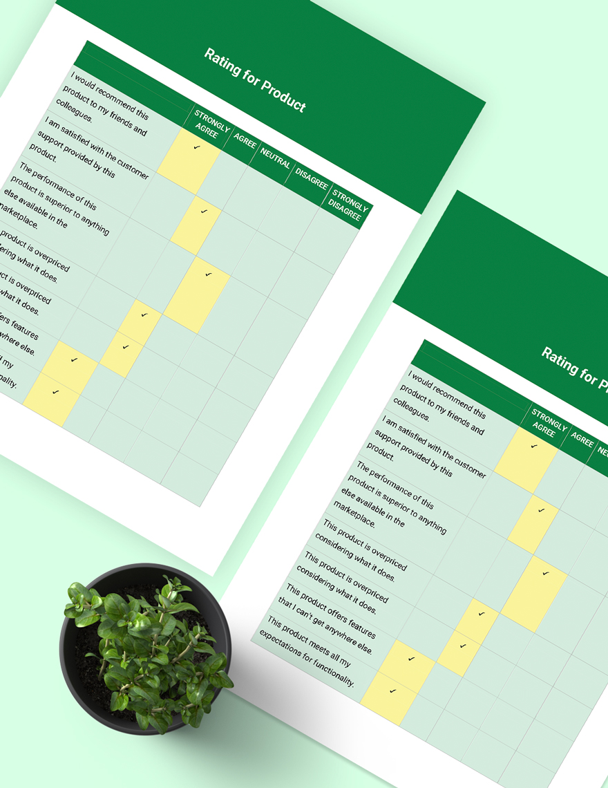 Rating Scale Template Download In Word Google Docs Template