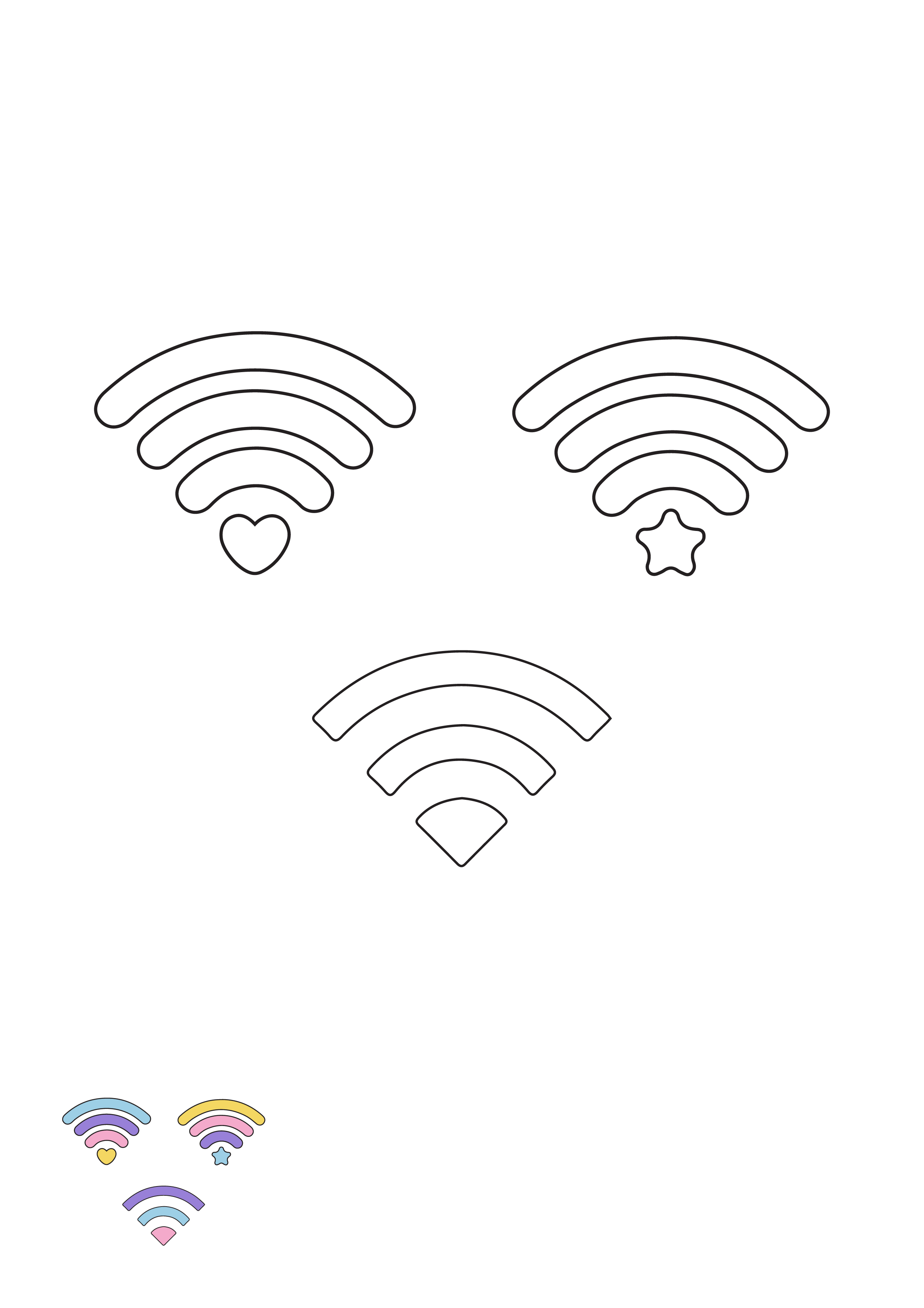 Wifi Password coloring page Template - Edit Online & Download Example ...