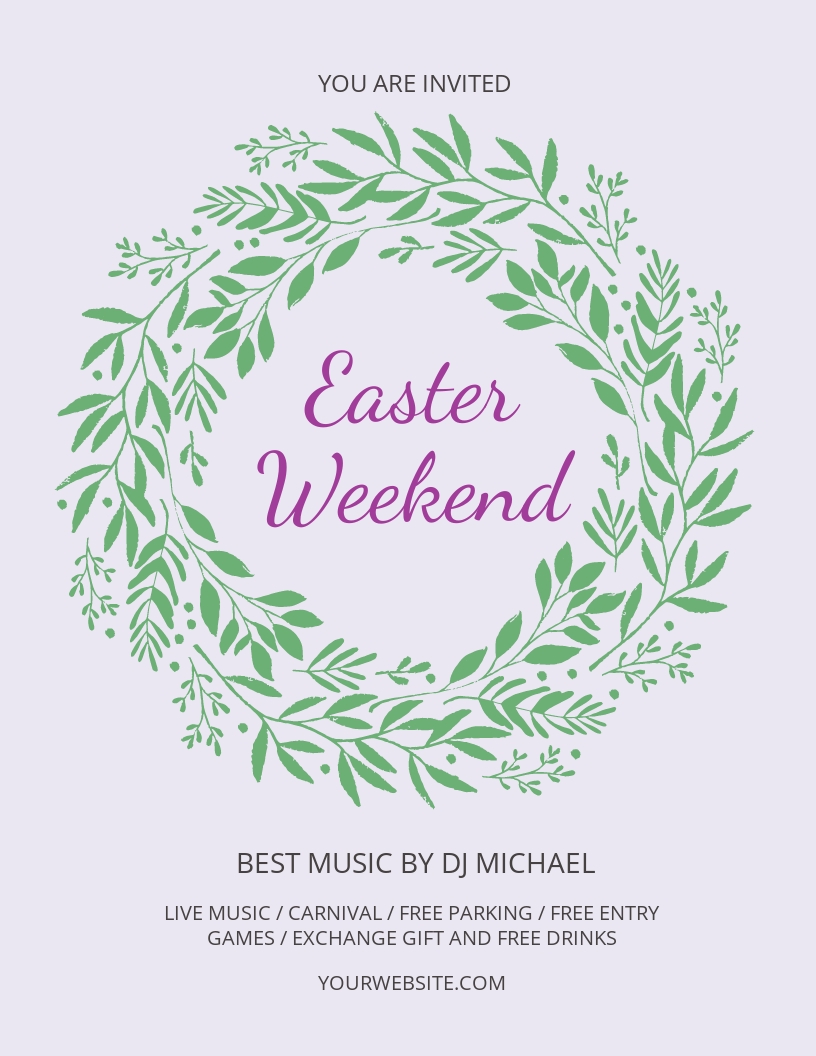 Free Easter event Flyer Template | Template.net