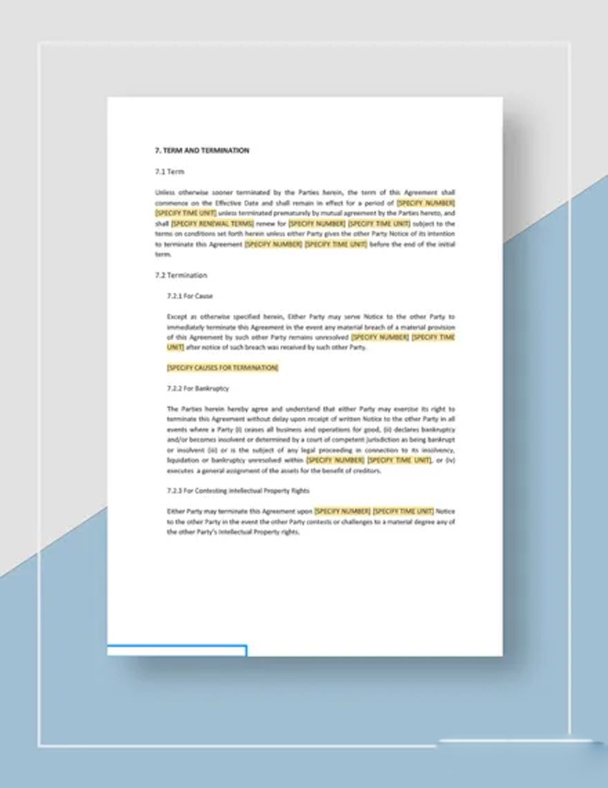 Demonstration Software License Agreement Template - Google Docs, Word ...