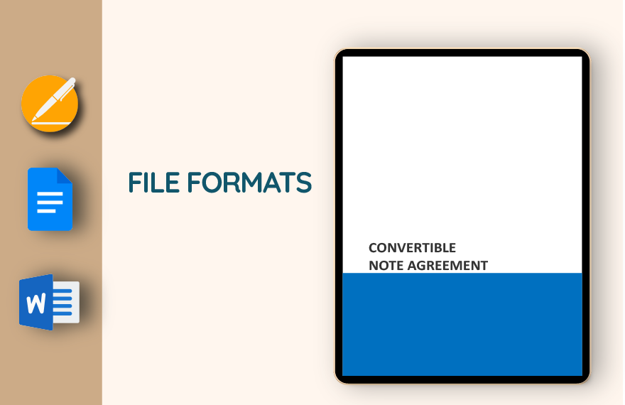 Convertible Note Agreement Template - Download in Word, Google Docs ...