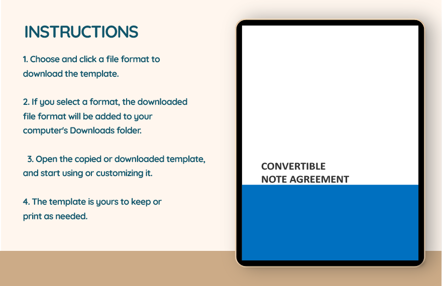 Convertible Note Agreement Template - Google Docs, Word, Apple Pages ...