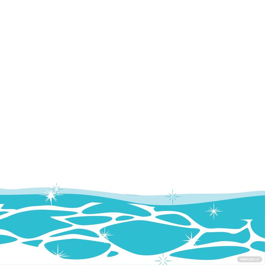 Free Water Sparkle Clipart Illustrator Template