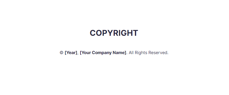 Free Copyrights Generator | Template.net