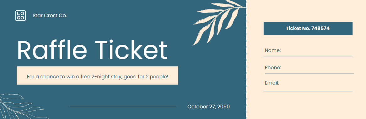 Free Raffle Ticket Generator: Maker Online | Template.net