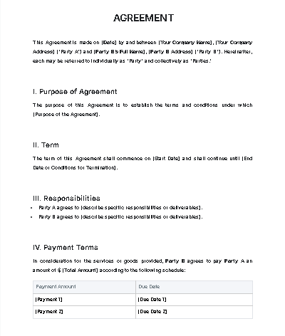Free Agreement Generator Create Online Template Net
