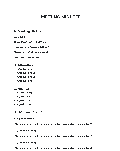 Free Meeting Minutes Generator: Create Online | Template.net