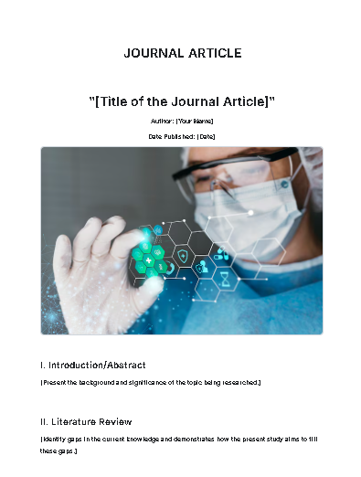 Free Journal Article Generator: Create Online | Template.net