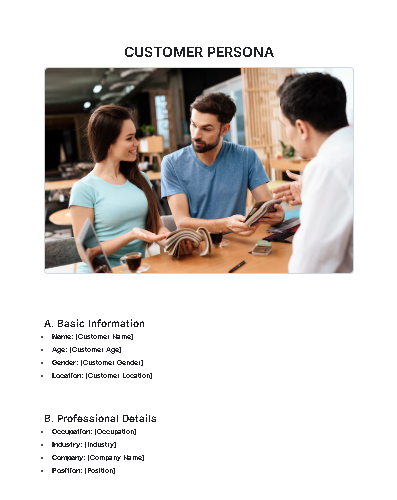 Free Customer Persona Generator: Create Online | Template.net