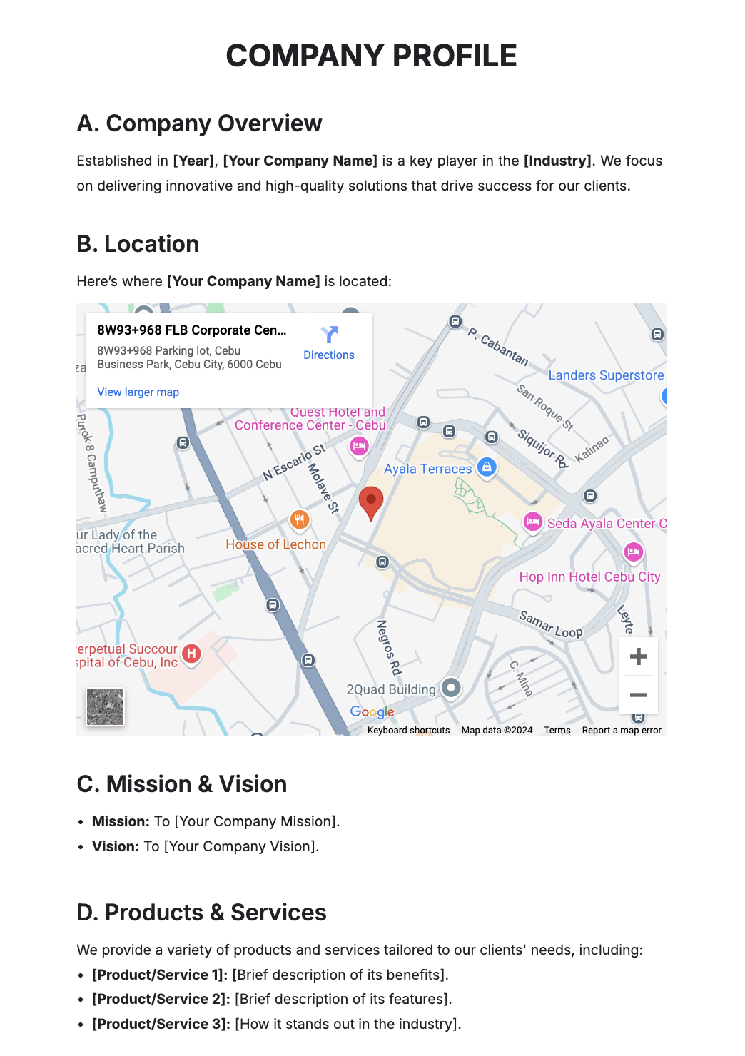 Free Company Profile Generator: Create Online
