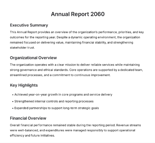 Free AI Annual Report Generator, Free Annual Report Maker Online