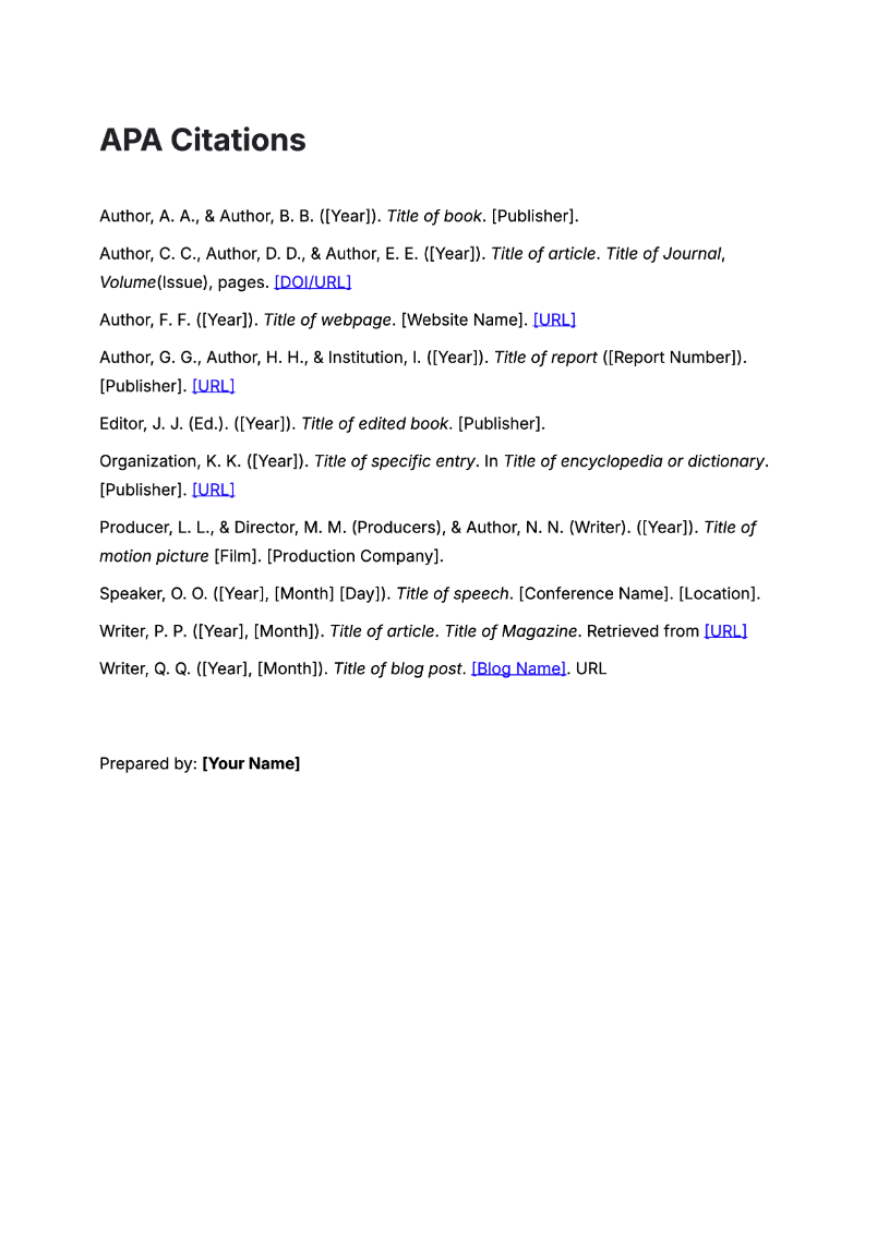 Free AI APA Citation Generator, Free APA Citation Maker Online