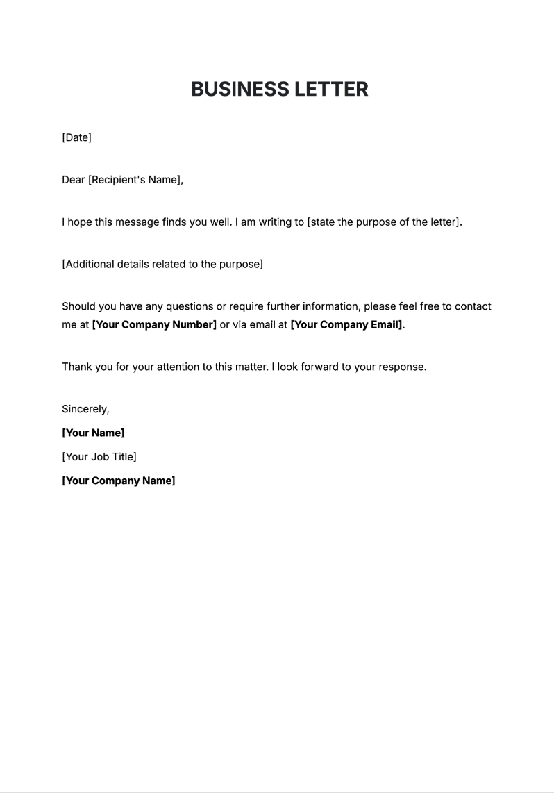 Free AI Business Letter Generator, Free Business Letter Maker Online