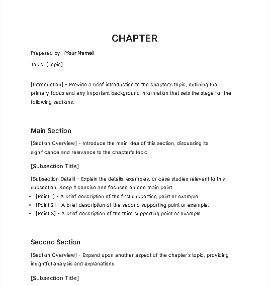 Free AI Chapter Generator, Free Chapter Maker Online