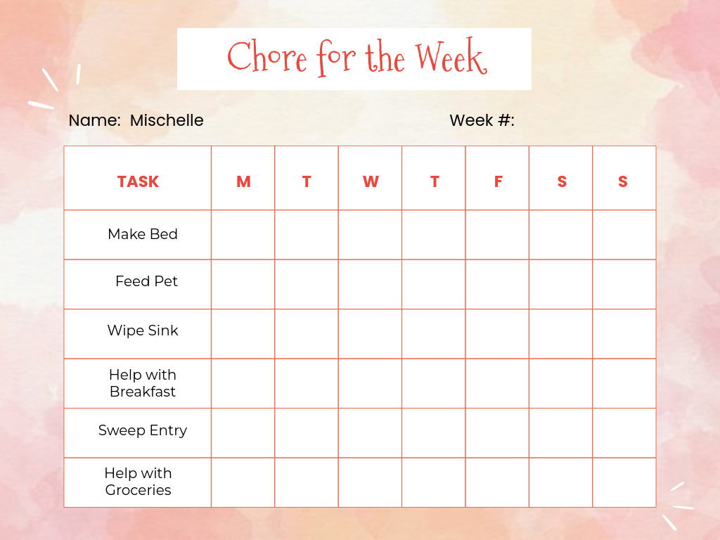 Free AI Chore Chart Generator, Free Chore Chart Maker Online