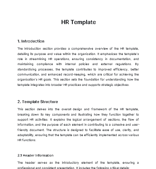 Free AI HR Templates Generator, Free HR Templates Maker Online