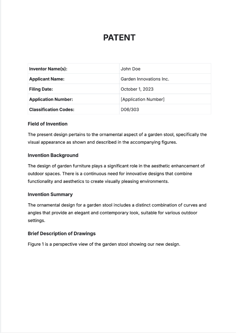 Free AI Patents Generator, Free Patents Maker Online