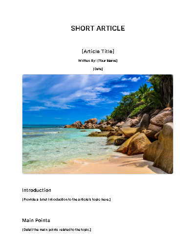 Free AI Short Article Generator, Free Short Article Maker Online