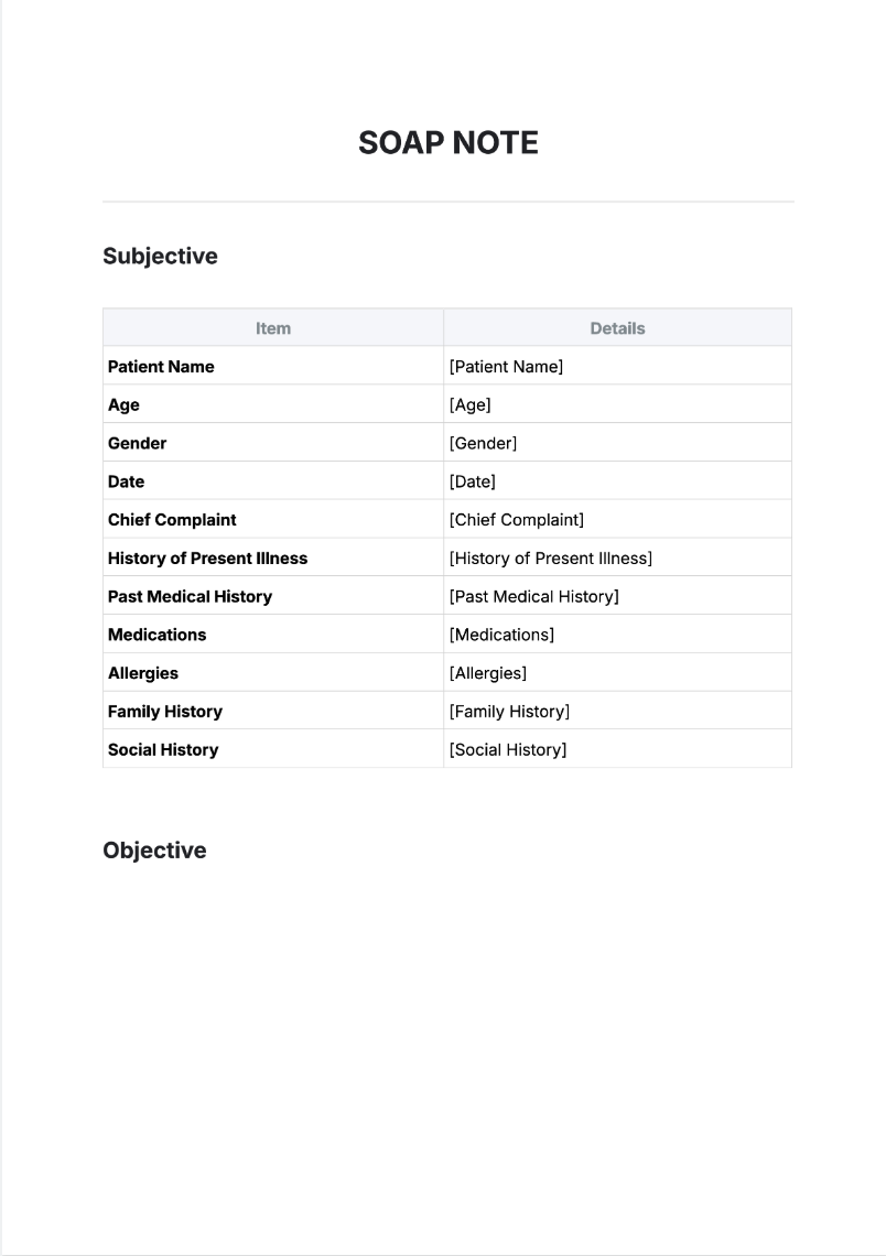 Free AI SOAP Note Generator, Free SOAP Note Maker Online
