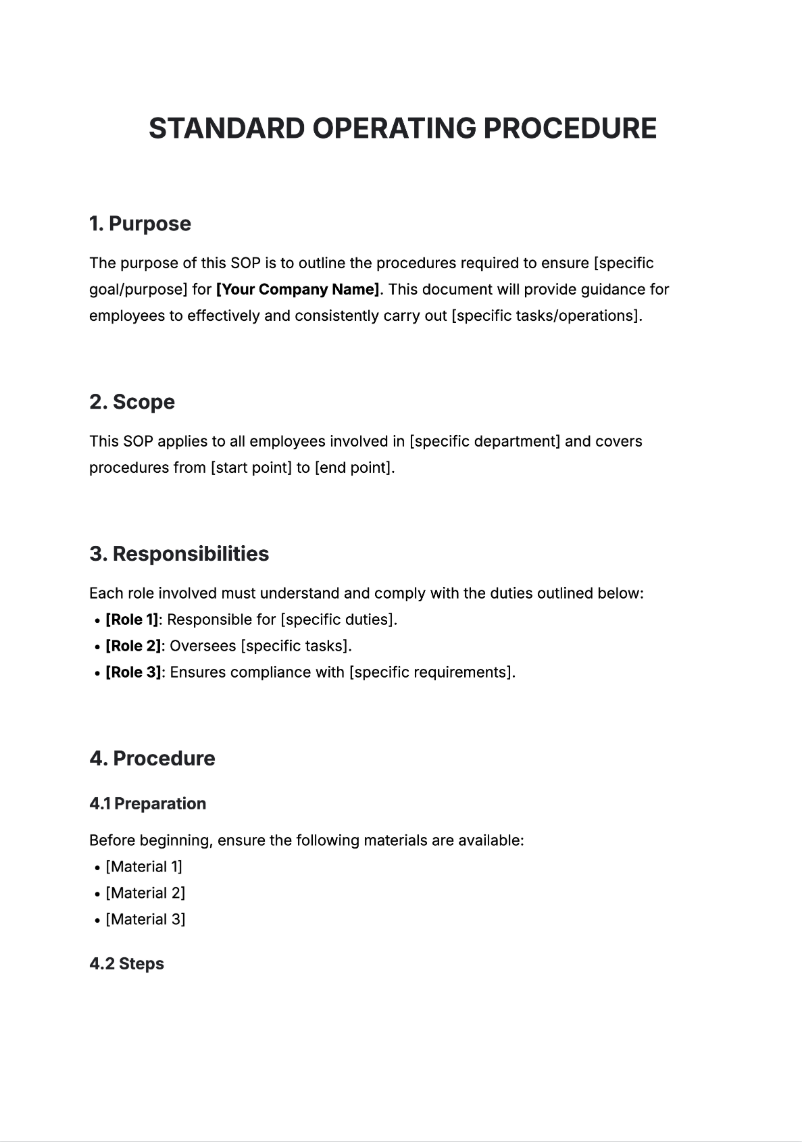 Free AI Standard Operating Procedure (SOP) Generator, Maker