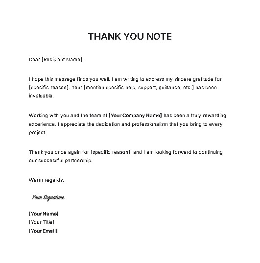 Free AI Thank You Note Generator, Free Thank You Note Maker Online