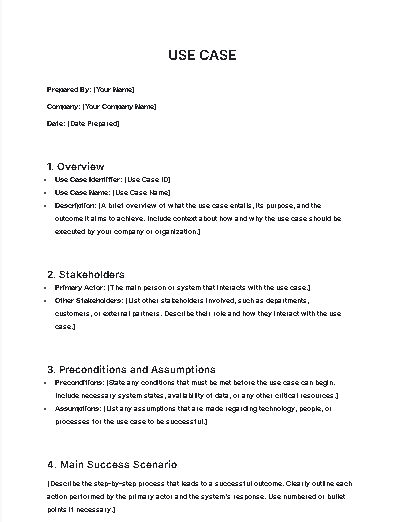 Free AI Use Case Generator, Free Use Case Maker Online