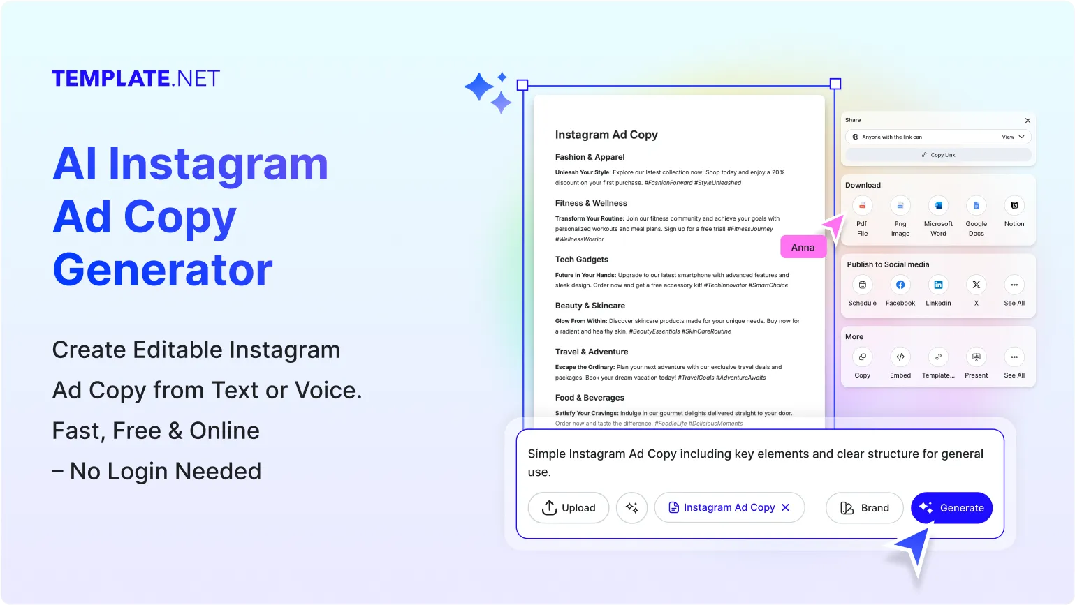 Free AI Instagram Ad Copy Generator, Free Instagram Ad Copy Maker [ No ...