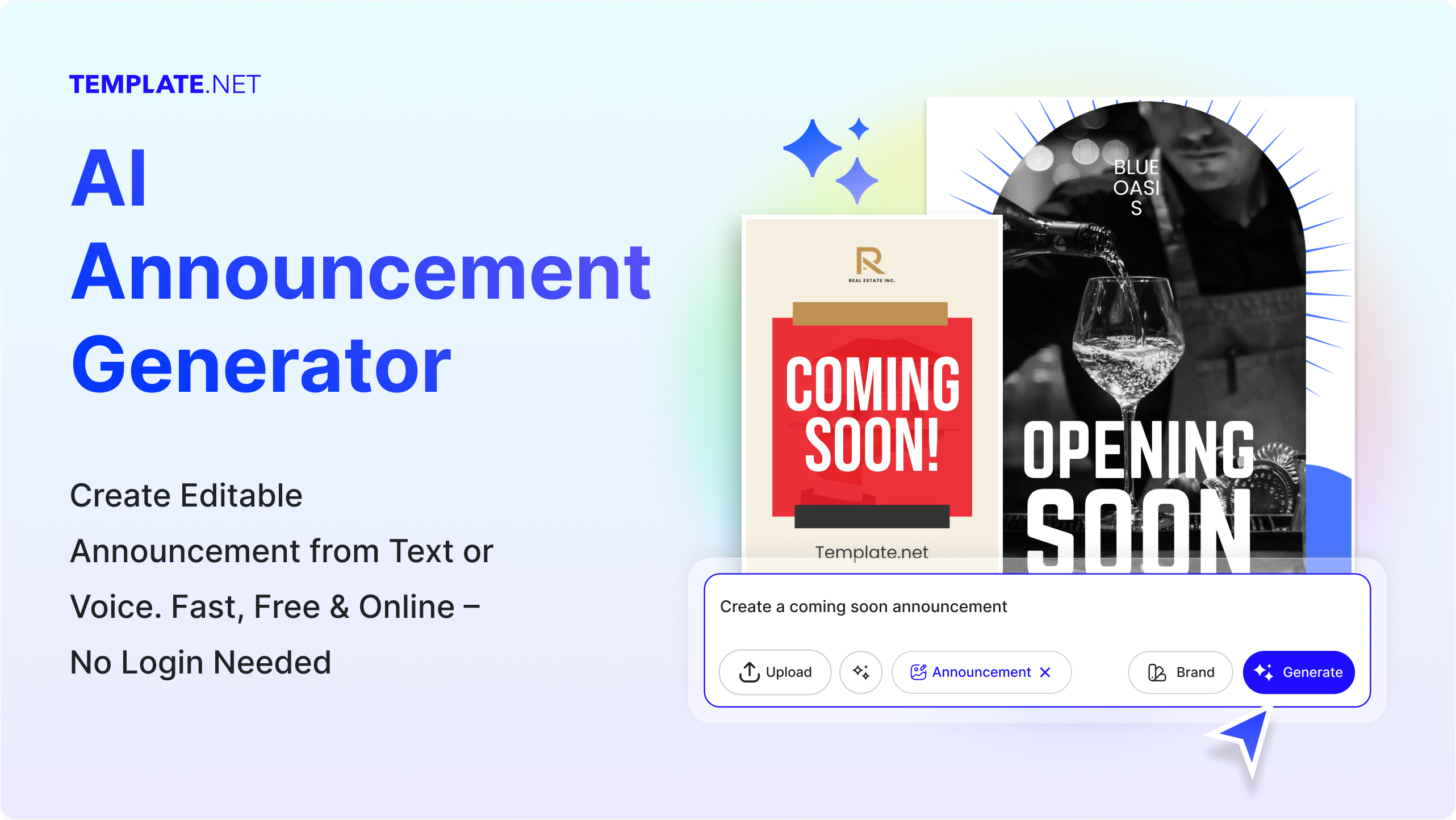 Free AI Announcement Generator, AI Announcement Maker Online