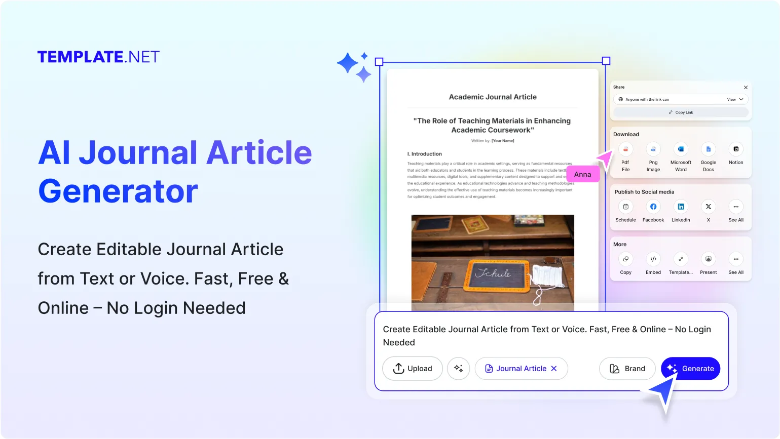 Free AI Journal Article Generator, Free Article Maker Online