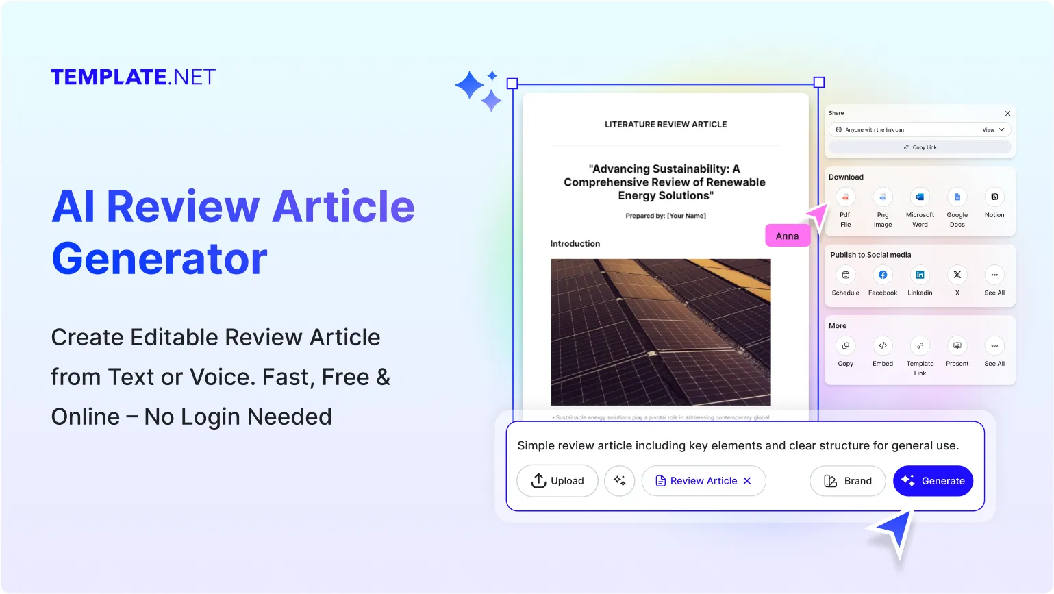 Free AI Review Article Generator, Free Review Article Maker Online