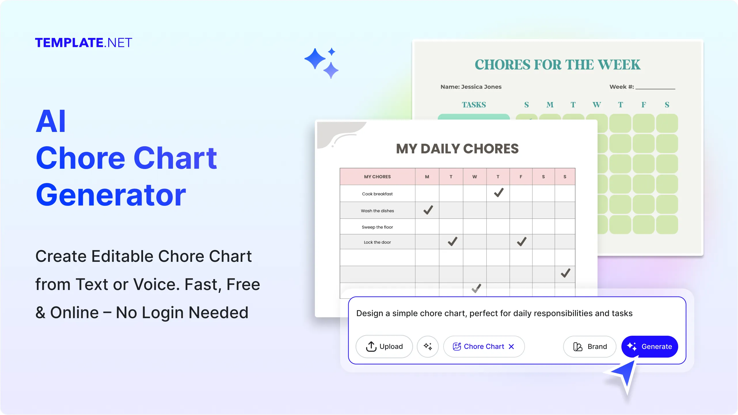 Free AI Chore Chart Generator, Free Chore Chart Maker Online