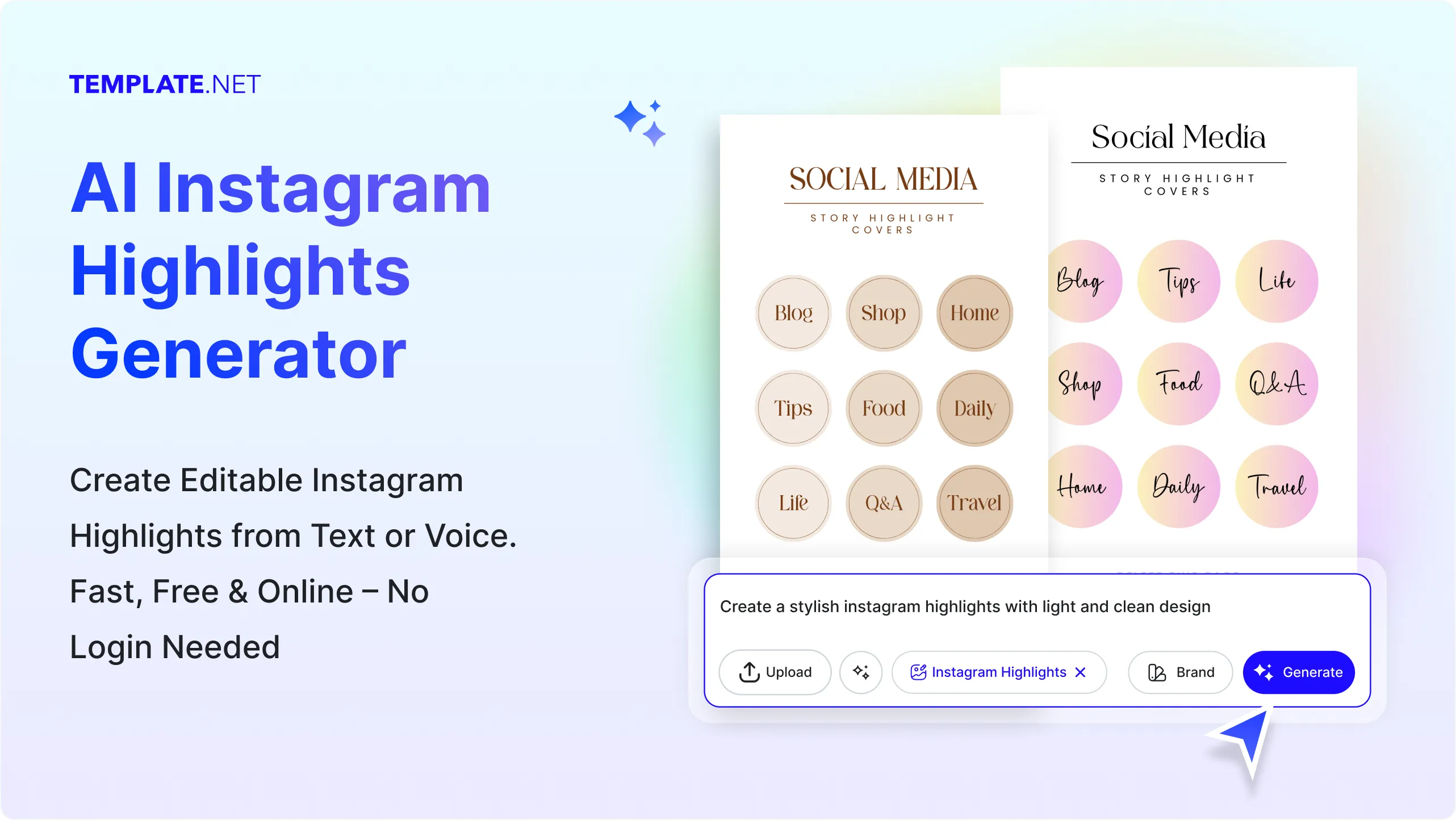 Free AI Instagram Cover Highlights Generator, Instagram Highlights ...