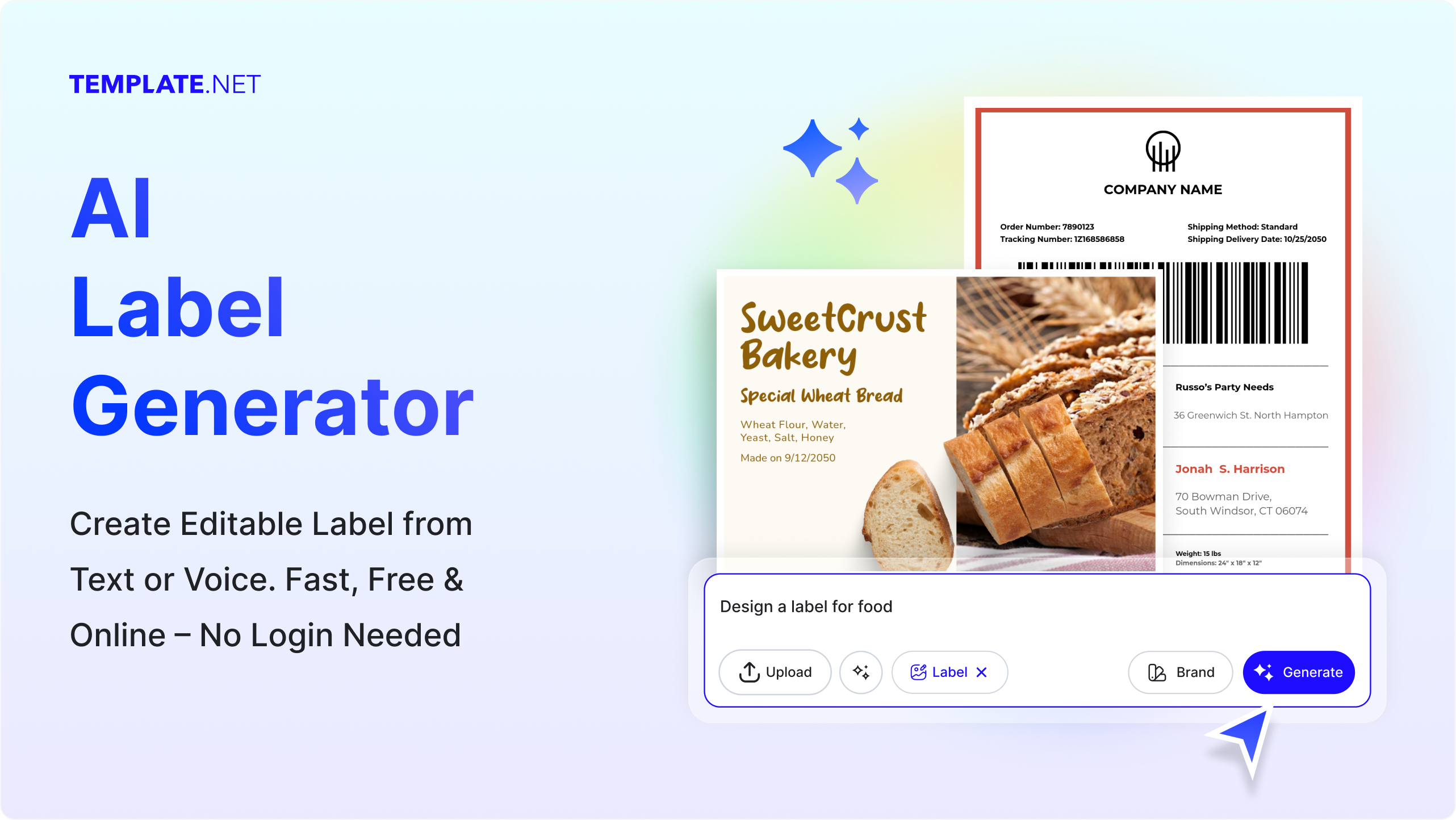 Free AI Label Generator, Free Label Maker Online