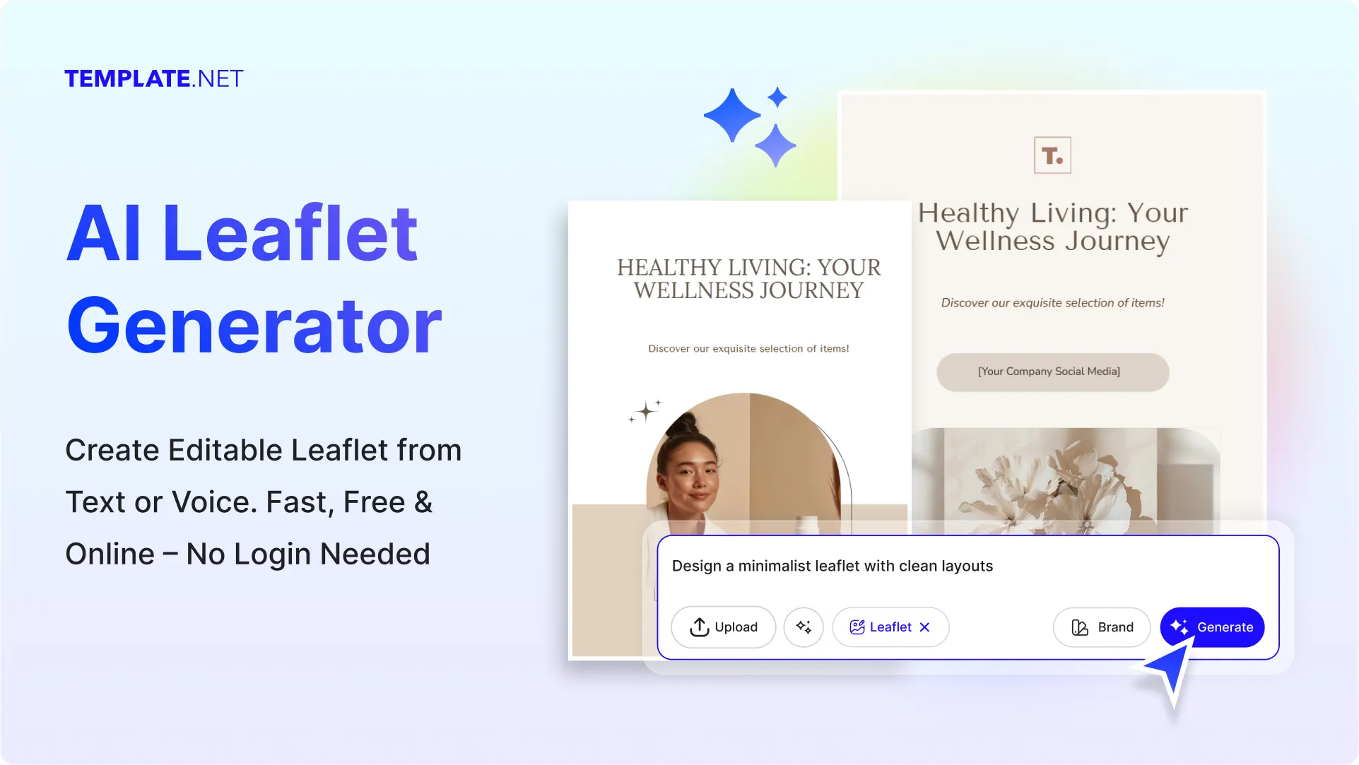 Free AI Leaflet Generator, Free Leaflet Maker Online