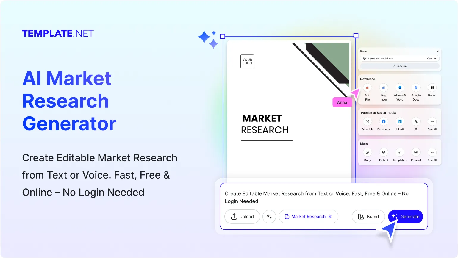 Free AI Market Research Generator, Free Market Research Maker Online