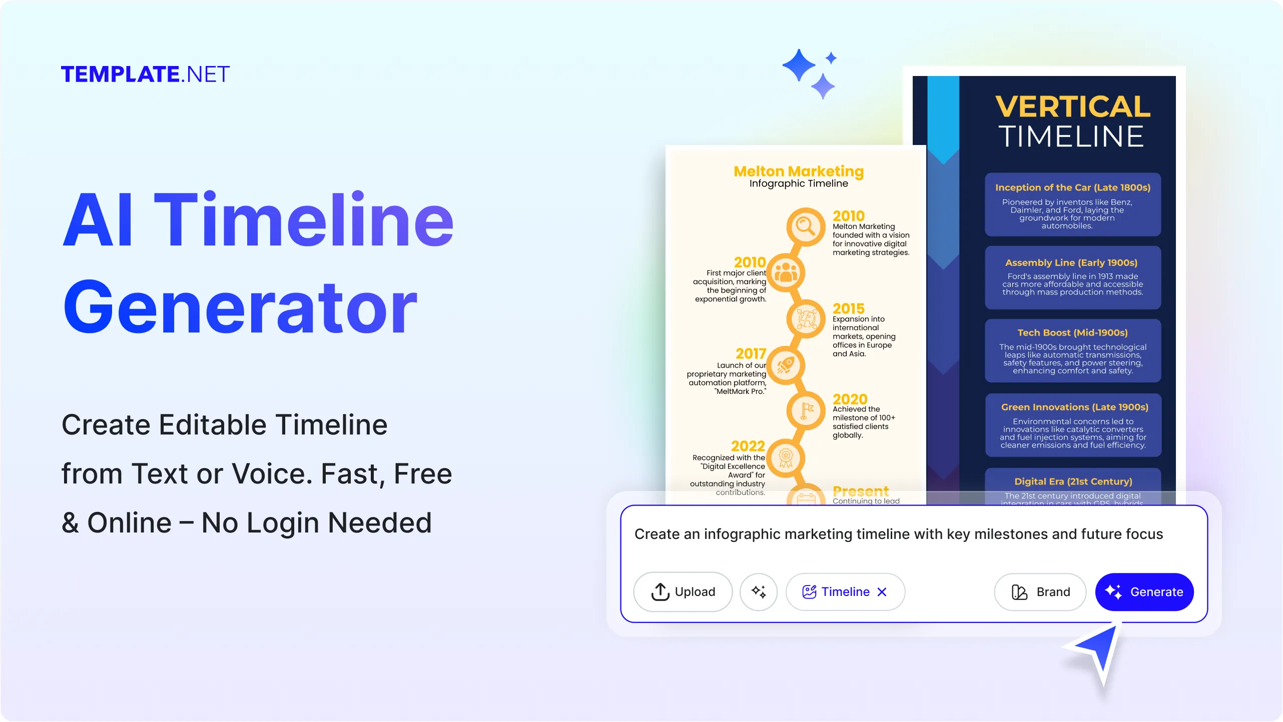 Free AI Timeline Generator, Free Timeline Maker Online