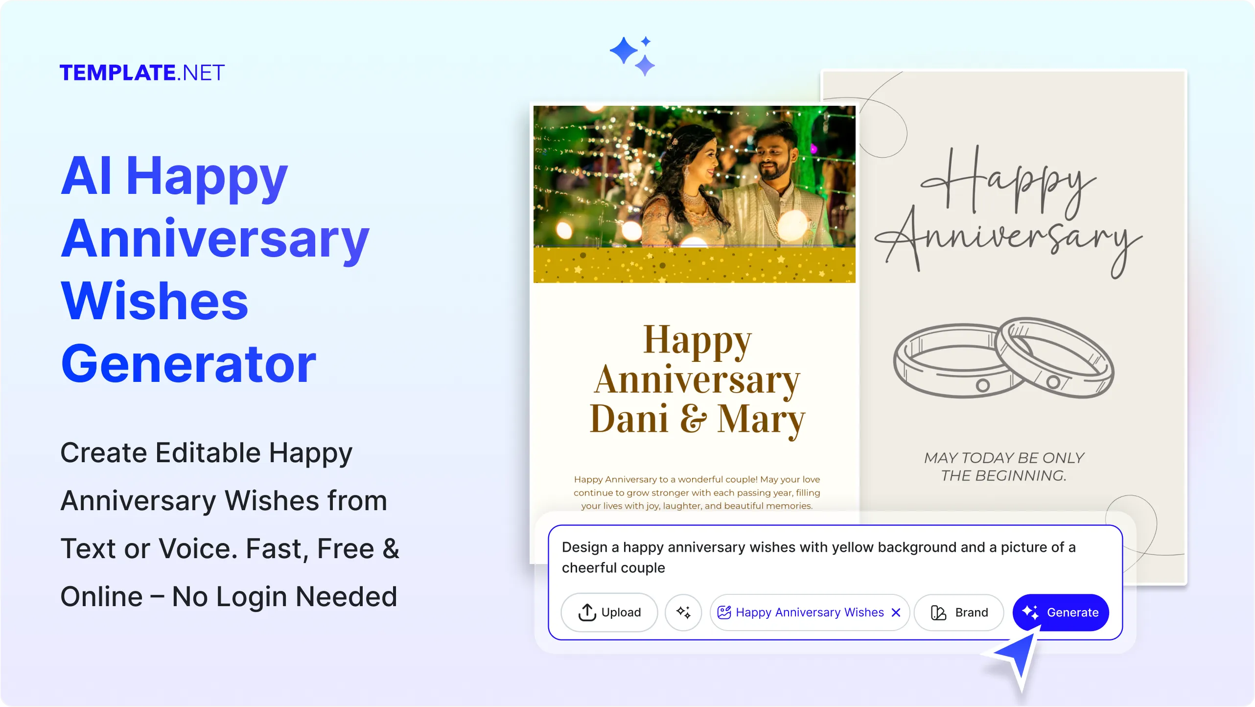 Free Happy Anniversary Wishes Generator, Free Anniversary Wishes [ No ...
