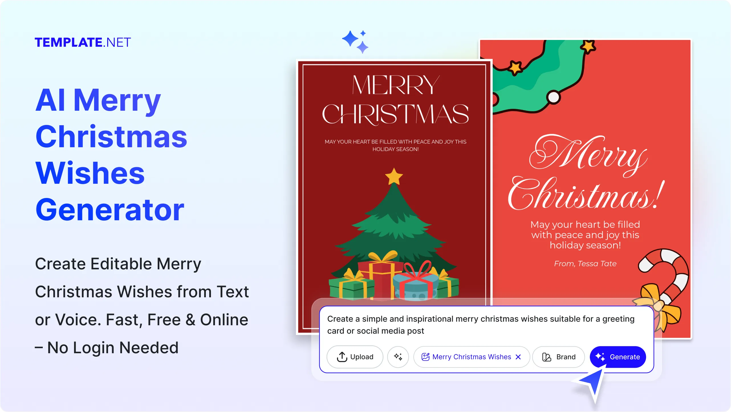 Free AI Merry Christmas Wishes Generator, Free Christmas Message Maker ...