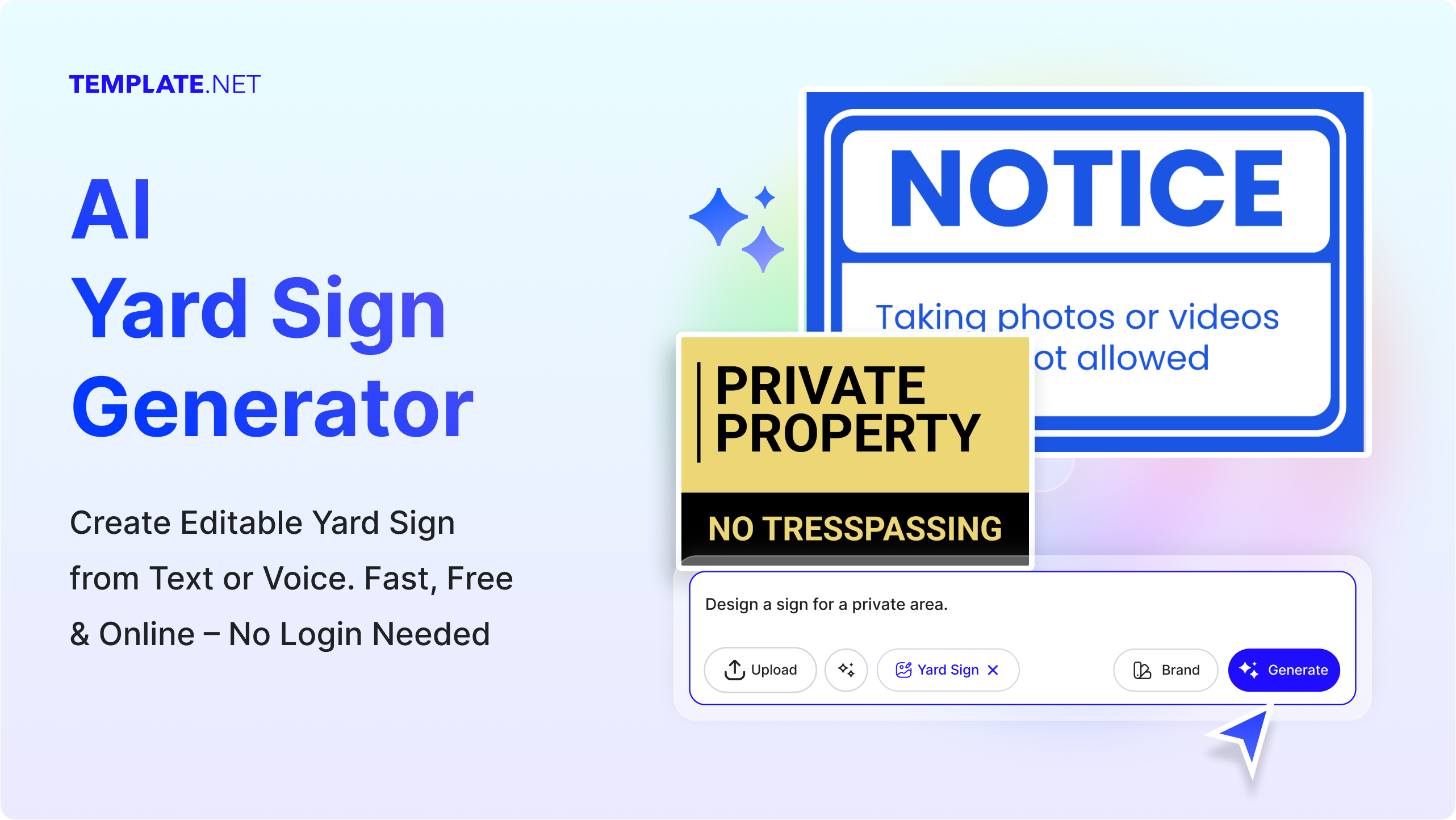Free AI Yard sign Generator, Free Yard sign Maker Online