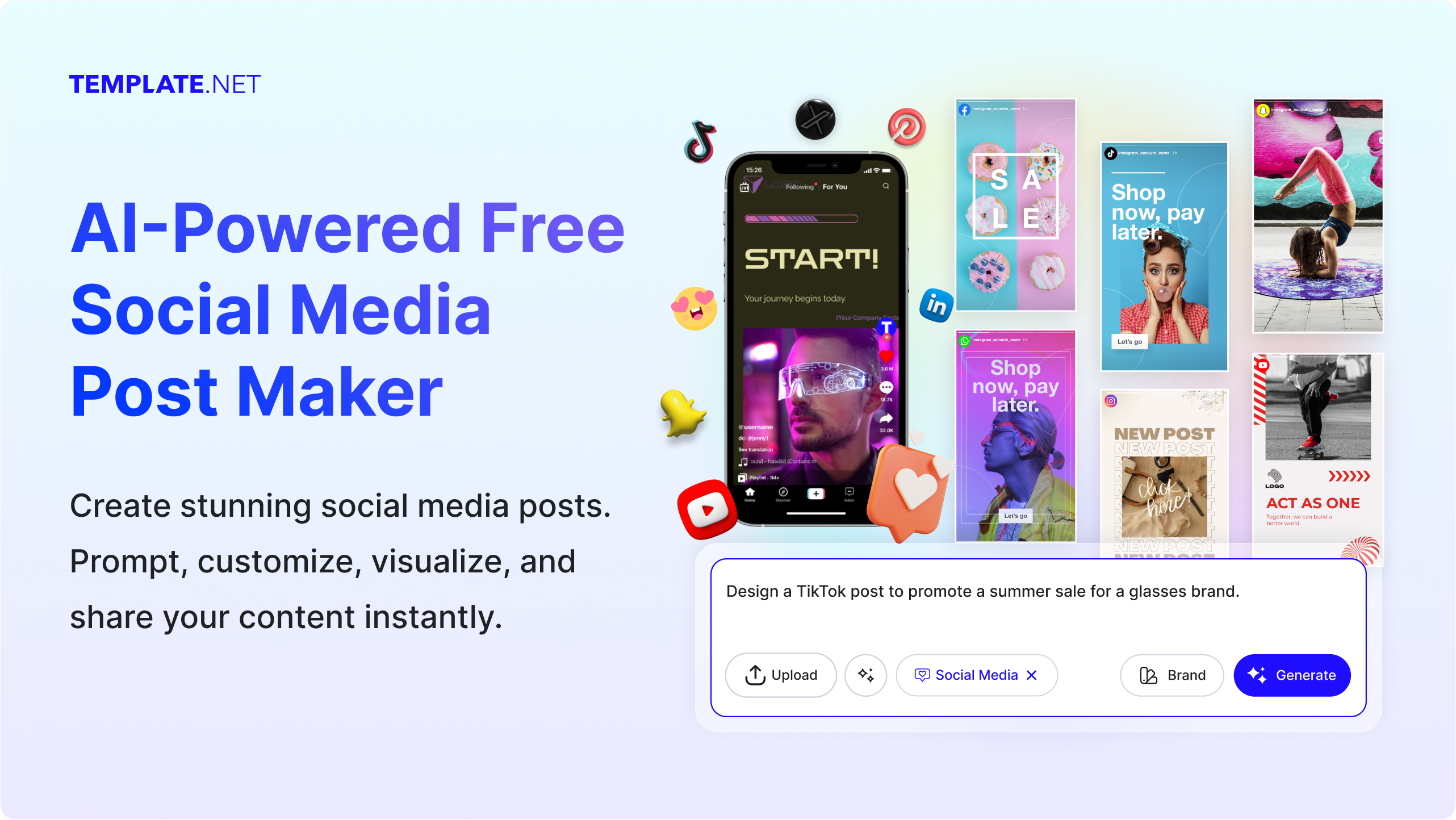 Free AI Social Media Post Maker Online