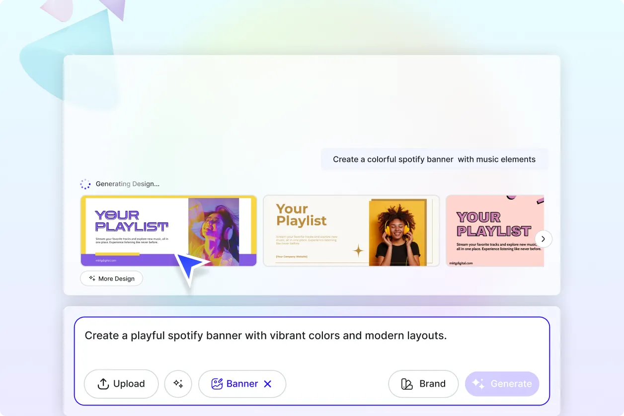 Free AI Spotify Banner Generator, Free Spotify Banner Maker Online