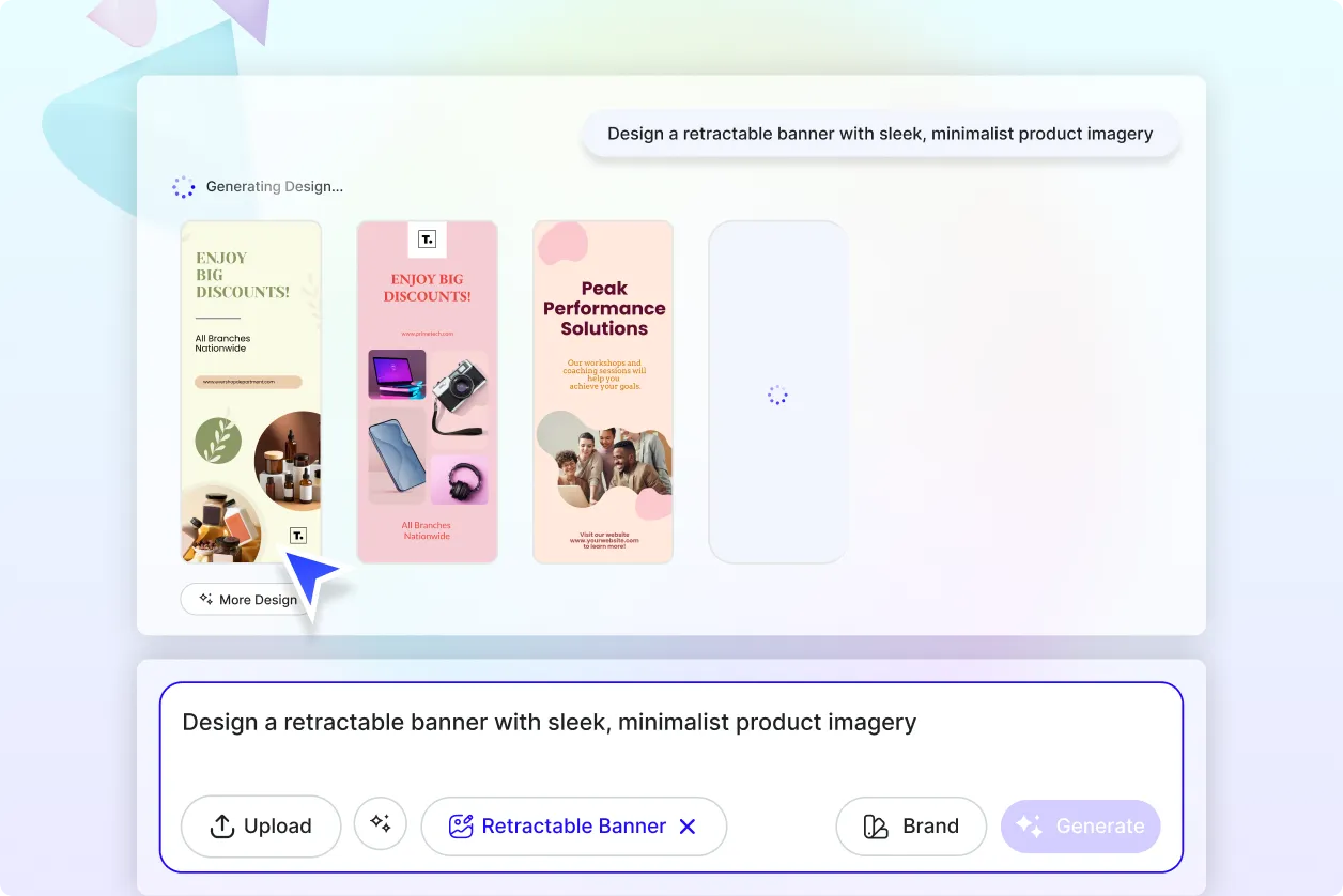 Free AI Retractable Banner Generator, Free Retractable Banner Maker Online